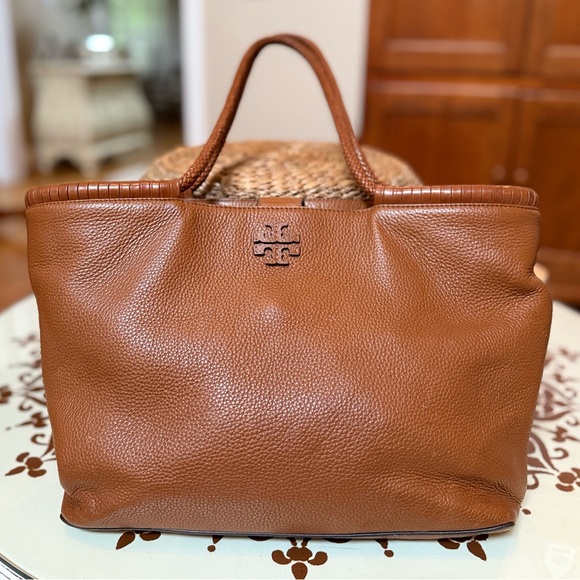 Tory Burch | Bags | Tory Burch Taylor Tote In Desert Spice Pebbled ...